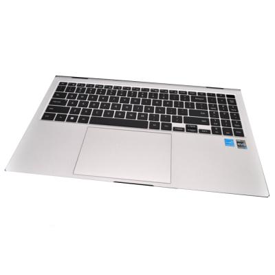 China BA97-12354A Samsung Galaxy Book Flex NP950QED-KB1US Silver Palmrest Assembly with Keyboard Touchpad for sale