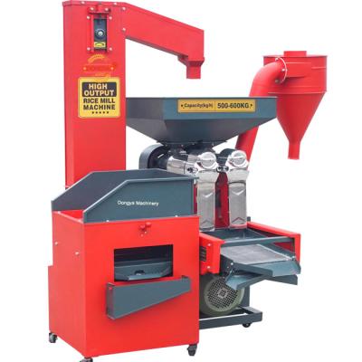 China 6N1000 10hp 380volt Commercial Rice Mill Machine With Elevator 500kg Per Hour for sale