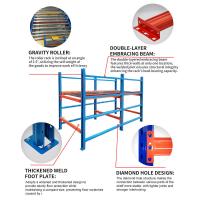 China Heavy Duty Roller Pallet Racking Industrial Warehouse Shelving For Logistics Storage for sale