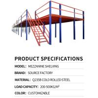 China Custom Steel Mezzanine Floor Racking Adjustable Multi Level Steel Structure Mezzanine Shelving for sale