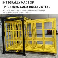 China Heavy Duty Vertical Offcut Rack Custom Steel Roll-out Drawer Remnant Rack Heavy Load Sheet Metal Scrap Storage Shelving System for Laser Cutting Workshop and Factory Workshop for sale