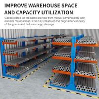 China Heavy Duty Cantilever Rack Adjustable Double Side Cantilever Timber Racking for sale