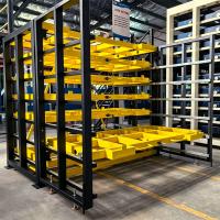China Anti-Deformation Laser Cutting Sheet Storage Rack, Pull Out Drawer Type Plate Shelf for Workshop for sale