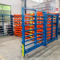 China Forklift Accessible Pull Out Drawer Rack, High Efficiency Sheet Metal Plate Storage System for sale