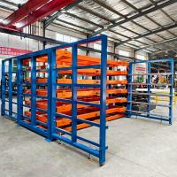 China Forklift Accessible Pull Out Drawer Rack, High Efficiency Sheet Metal Plate Storage System for sale