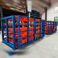 China Forklift Accessible Pull Out Drawer Rack, High Efficiency Sheet Metal Plate Storage System for sale