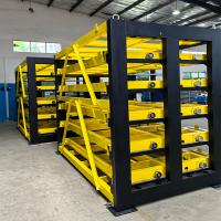 China Multi-Material Classification Drawer Panel Rack, Organized Steel Wood Aluminum Sheet Storage Shelf for sale