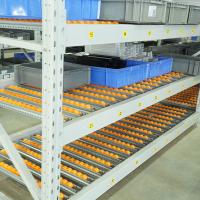 China High Efficiency Gravity Flow Shelving Fast Turnover Roller Flow Rack For Assembly Line Warehouse for sale