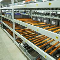 China Custom Adjustable Gravity Flow Rack Flexible Multi Scene FIFO Flow Rack for sale