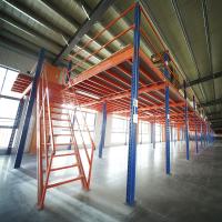 China Warehouse Space Saving Steel Mezzanine Racks Industrial Steel Mezzanine Storage Platform for sale