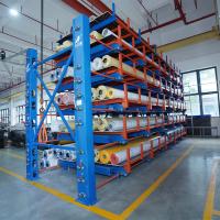 China Adjustable Retractable Cantilever Steel Storage Racks For Long Pipe Profile Steel Storage for sale