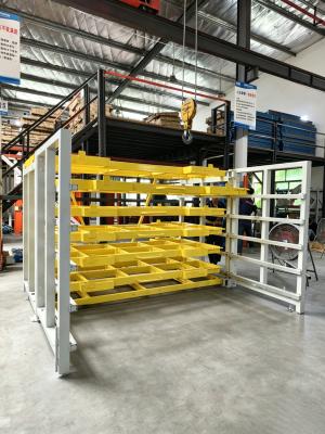 China Vertical Drawer Sheet Rack, Upright Pull-out Plate Storage System for Space Saving Warehouse for sale