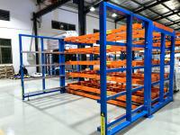 China Standard Drawer Type Sheet Rack, Industrial Pull-out Plate Storage Shelf for Metal Wood Panel Storage for sale