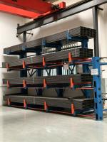 China Manual Retractable Roll Out Cantilever Rack Labor Saving For Long Material Storage for sale