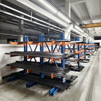 China High Bay Cantilever Pipe Rack Vertical High Rise Industrial Shelving Space Maximization for sale