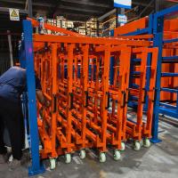 China Motorized Roll Out Sheet Metal Storage Racks , High Throughput Warehouse Steel Rack for sale
