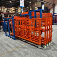 China Motorized Roll Out Sheet Metal Storage Racks , High Throughput Warehouse Steel Rack for sale