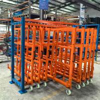 China Motorized Roll Out Sheet Metal Storage Racks , High Throughput Warehouse Steel Rack for sale