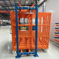 China Mobile Vertical Sheet Storage Rack , Wheel Mounted Upright Plate Rack For Flexible Workshop Layout for sale