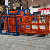 China Compact Vertical Sheet Storage Rack Narrow Footprint Upright Plate Rack For Workshop for sale