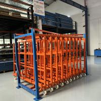 China Compact Vertical Sheet Storage Rack Narrow Footprint Upright Plate Rack For Workshop for sale