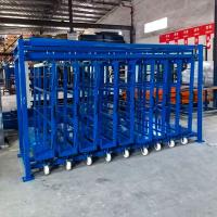 China Side Pull Vertical Sheet Metal Storage Racks Freestanding Divided Upright Panel Holder for sale