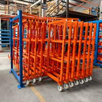China Side Pull Vertical Sheet Metal Storage Racks Freestanding Divided Upright Panel Holder for sale