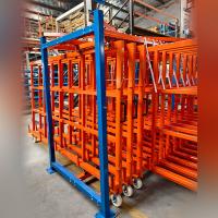 China Modular Stackable Roll Out Sheet Metal Rack Storage Unit For Expandable Warehouse for sale