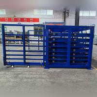China Modular Stackable Roll Out Sheet Metal Rack Storage Unit For Expandable Warehouse for sale