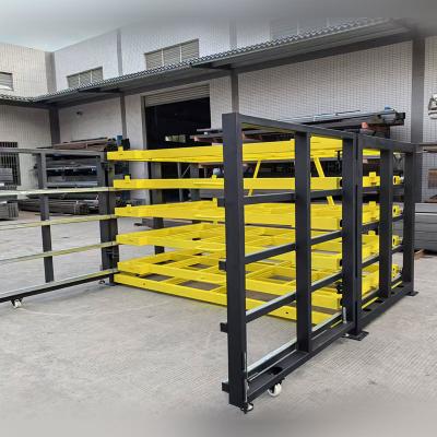 China Crane Compatible Drawer Sheet Rack, Overhead Lifting Plate Storage System for Large Ton Slabs for sale