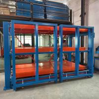 China Double Sided Drawer Sheet Rack, Dual Access Pull-out Plate Storage Shelf for Transit Warehouse for sale