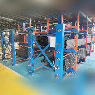 China Motorized Dual Side Adjustable Cantilever Racking Automatic Retractable Arm Storage for sale