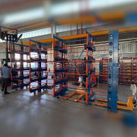 China Narrow Aisle Roll Out Cantilever Rack With Compact Retractable Arm For Space Limited Factory for sale