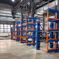 China Narrow Aisle Roll Out Cantilever Rack With Compact Retractable Arm For Space Limited Factory for sale