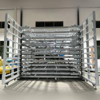 China Hierarchical Height Telescoping Steel Cantilever Rack With Multi Level Retractable Arm for sale