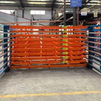 China Hierarchical Height Telescoping Steel Cantilever Rack With Multi Level Retractable Arm for sale