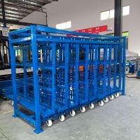 China Single Column Vertical Large Sheet Metal Rack For Narrow Warehouse Space for sale