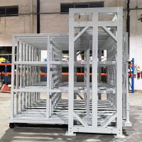 China Anti Scratch Edge Protected Roll Out Sheet Metal Rack Granite Slab Transport Rack for sale