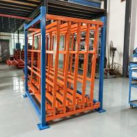 China Partitioned Vertical Sheet Metal Storage Shelves For Thin Multi Spec Slabs for sale