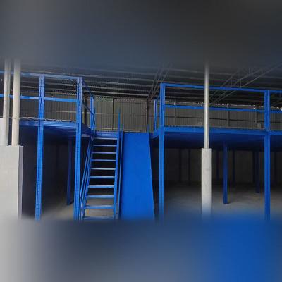 China Full Safety Protection Steel Mezzanine Racks Anti Fall Industrial Steel Mezzanine Platform for sale