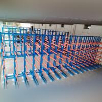 China Weatherproof Cantilever Steel Rack Outdoor Anti Rust For Open Yard Long Material Storage for sale