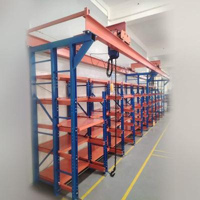China Semi Open Drawer Mold Storage Rack Medium Load Mould Shelf For Small Injection Molding Workshop for sale