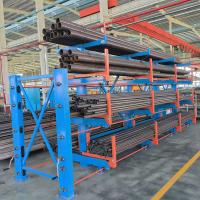 China Crank Self Locking Roll Out Cantilever Rack Manual Retractable Arm Storage For Workshop for sale