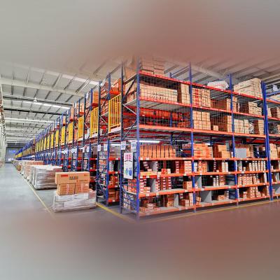 China Narrow Aisle VNA Heavy Duty Pallet Rack Compact High Density Storage For Limited Warehouse Footage for sale