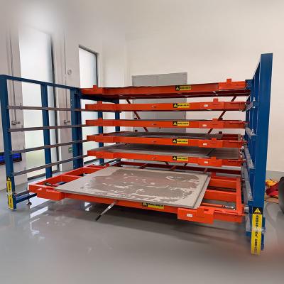 China Ergonomic Low Height Roll Out Sheet Metal Rack For Frequent Manual Picking for sale