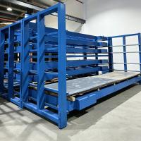 China Industrial Horizontal Drawer Plate Storage Rack, Anti-Scratch Sliding Sheet Shelving For Aluminum Stainless Steel Panel for sale