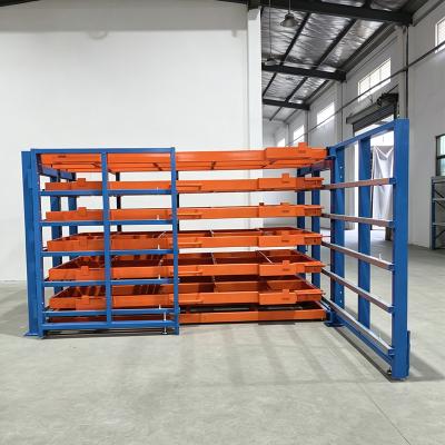 China Modular Drawer Type Sheet Metal Rack, Full Extension Sliding Panel Storage Shelf For Factory Raw Material Warehouse for sale