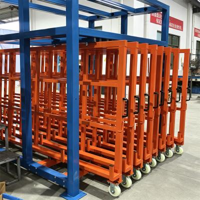 China High Density Vertical Offcut Sheet Rack, Multi‑layer Upright Drawer Type Metal Remnant Storage Shelf For Laser Cutting Workshop Metal Plate Leftover Panels for sale