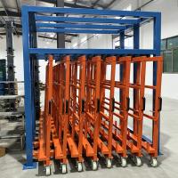 China High Density Vertical Offcut Sheet Rack, Multi‑layer Upright Drawer Type Metal Remnant Storage Shelf For Laser Cutting Workshop Metal Plate Leftover Panels for sale