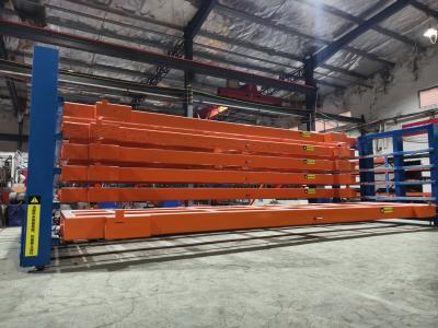 China Compact Pull Out Sheet Storage Rack, Narrow Frame Sliding Tray Panel Rack for Limited Warehouse Space for sale